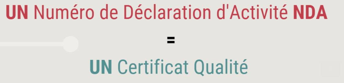 Numéro de déclaration d'activité NDA